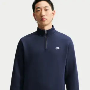 Nike Sportswear Club 1/2-zip Fleece Top - Blue