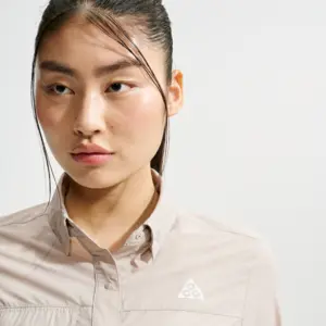 Nike Aireez" Button-up Long-sleeve Trail Running Top