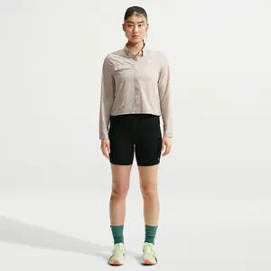 Nike Aireez" Button-up Long-sleeve Trail Running Top
