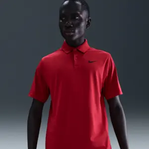 Nike Velocity Dri-fit Chest Logo Golf Polo - Red