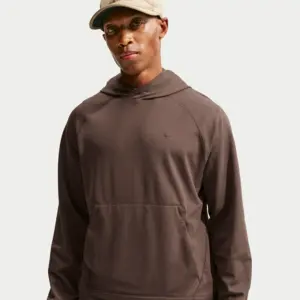 Nike Primary Nanoknit Dri-fit Uv Protection Performance Hoodie - Brown