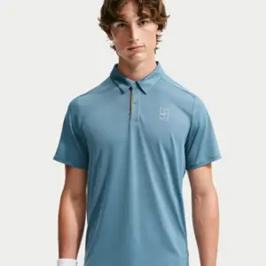 Nike Court Advantage Dri-fit Tennis Polo - Blue
