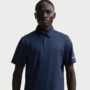 Nike Velocity Dri-fit Sleeve Logo Golf Polo - Blue