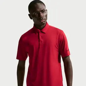 Nike Velocity Dri-fit Sleeve Logo Golf Polo - Red