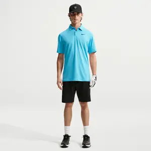 Nike Velocity Dri-fit Chest Logo Golf Polo - Blue