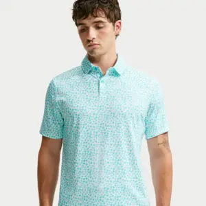 Nike Velocity Dri-fit Micro-print Golf Polo - Blue