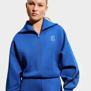 Nike Dri-fit Full-zip Tennis Jacket - Blue