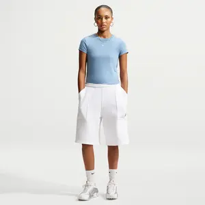 Nike Chill Knit Cropped T-shirt - Blue