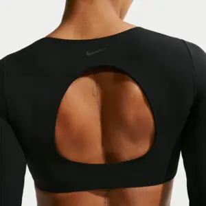 Nike Zenvy Light-support Padded Long-sleeve Sports Bra - Black