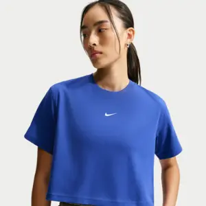 Nike Sportswear Classic Loose Short-sleeve Cropped T-shirt - Blue