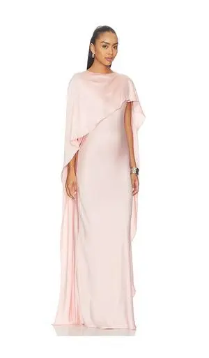 Simkhai Izel Cape Gown In Pink