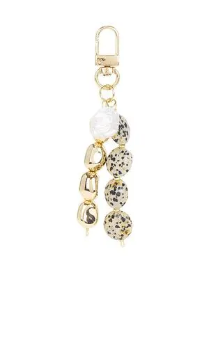 CASA CLARA Rhodes Keychain In White