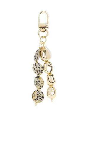 CASA CLARA Rhodes Keychain In White