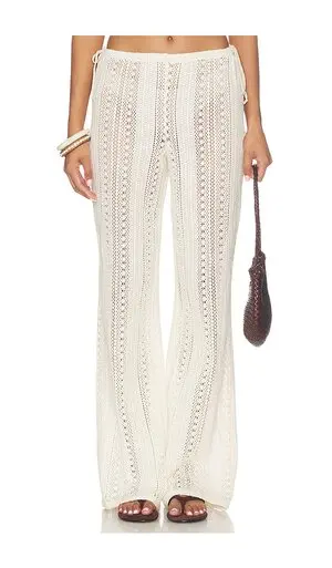 Tularosa Aila Crochet Knit Pants - Ivory