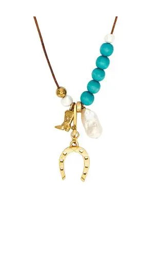 ELIZABETH COLE Avery Necklace With Charms