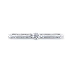 Loraida Blade Double Trilliant Bangle In 18k Gold With 1 Tcw Diamonds - Yellow Gold