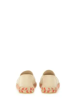 Kenzo Espadrille With Logo - Cream