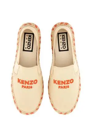 Kenzo Espadrille With Logo - Cream
