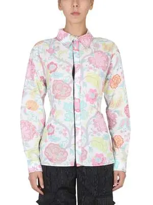 MARINE SERRE Floral Print Shirt - Multicolor