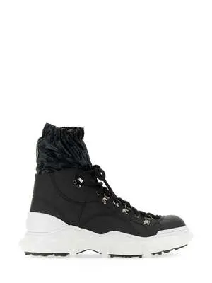Dolce & Gabbana Polyester Lace-up Boots - Black