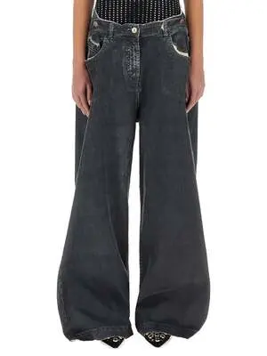 Attico Long Pants Navy Blue