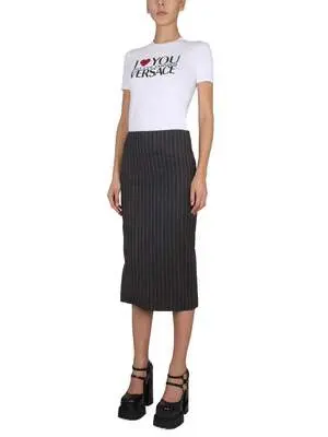 Versace Pencil Skirt - Gray