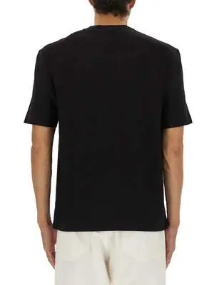 Versace T-shirt With Logo - Black