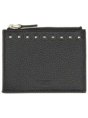Valentino Garavani Rockstud Card Holder - Black