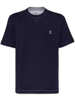 Brunello Cucinelli Logo Cotton T-shirt