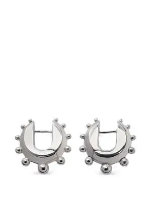 Phoebe Philo Beaded Hoop Small Earrings - Multicolor