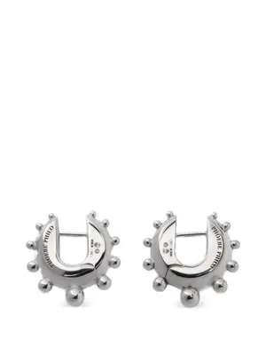 Phoebe Philo Beaded Hoop Small Earrings