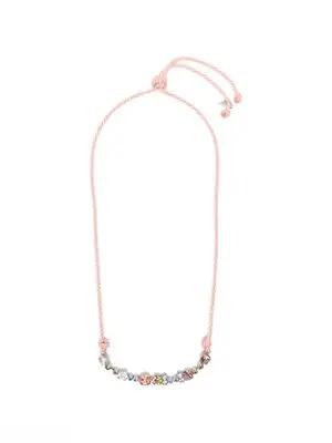 FORTE_FORTE Crystal Braided Necklace - Multicolor