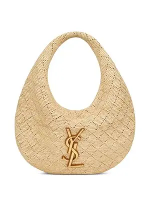 Saint Laurent Icare Rafia Hobo Bag - Multicolor