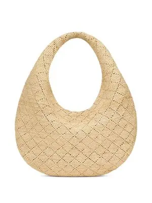 Saint Laurent Icare Rafia Hobo Bag