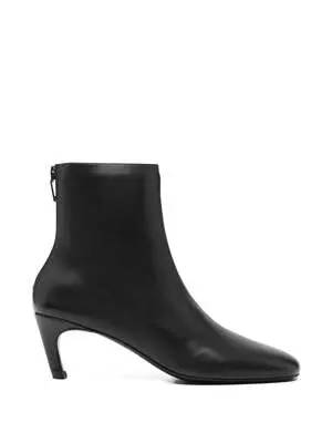 TOTEME Leather Ankle Boots - Multicolor