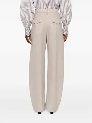 Brunello Cucinelli Wool Wide-leg Trousers