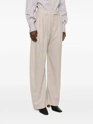Brunello Cucinelli Wool Wide-leg Trousers