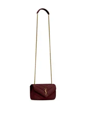Saint Laurent Loulou Mini Leather Crossbody Bag - Multicolor