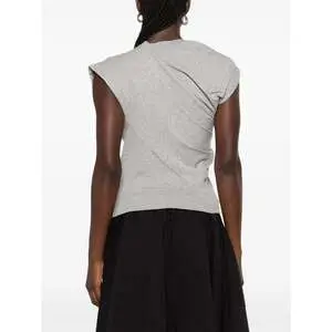 VIVIENNE WESTWOOD Grey Jersey Orb Embroidery Top - Gray