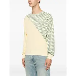 Versace Geometric Pattern Knit Jumper