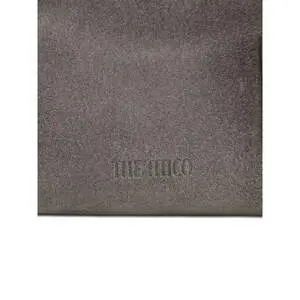 Attico Grey Suede Shoulder Bag