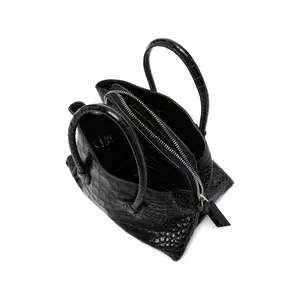Attico Leather Croc Effect Tote Bag