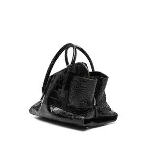 Attico Leather Croc Effect Tote Bag