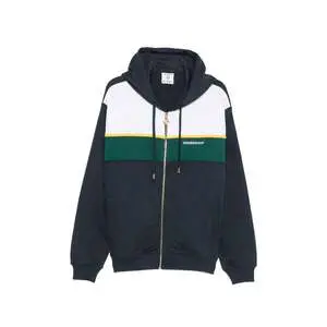Casablanca Color-block Zip-up Hoodie - Blue