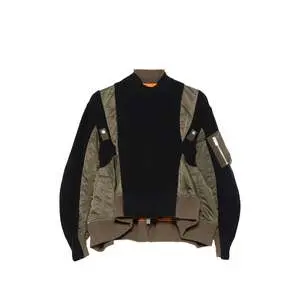 Sacai Jackets Oversized Jackets - Black