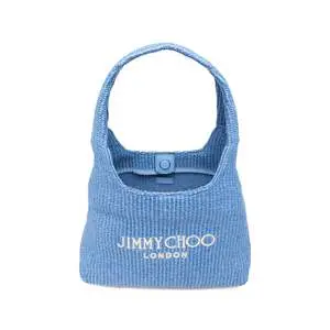 JIMMY CHOO Raffia Shoulder Bag