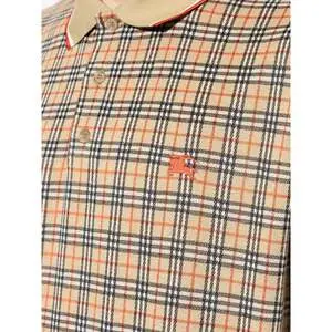Burberry Neutrals Polo Shirts - Cream