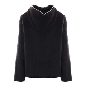 Our Legacy Textured Hooded Zip-up Sweater - Black