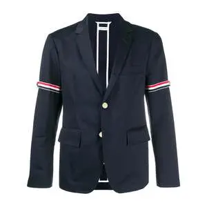 Thom Browne Grosgrain Armband Sport Coat - Blue