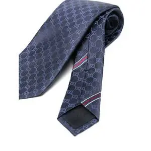 Gucci Silk Double G Pattern Neck Tie